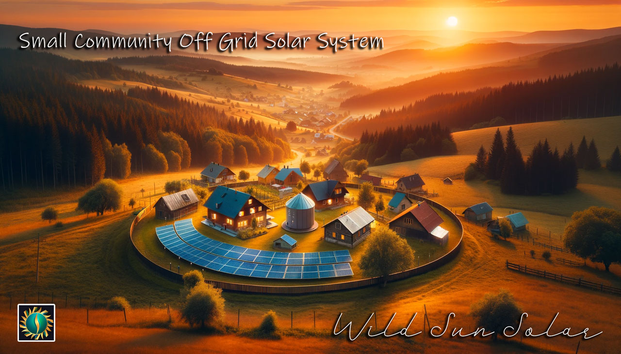 Small Community Off Grid Solar System